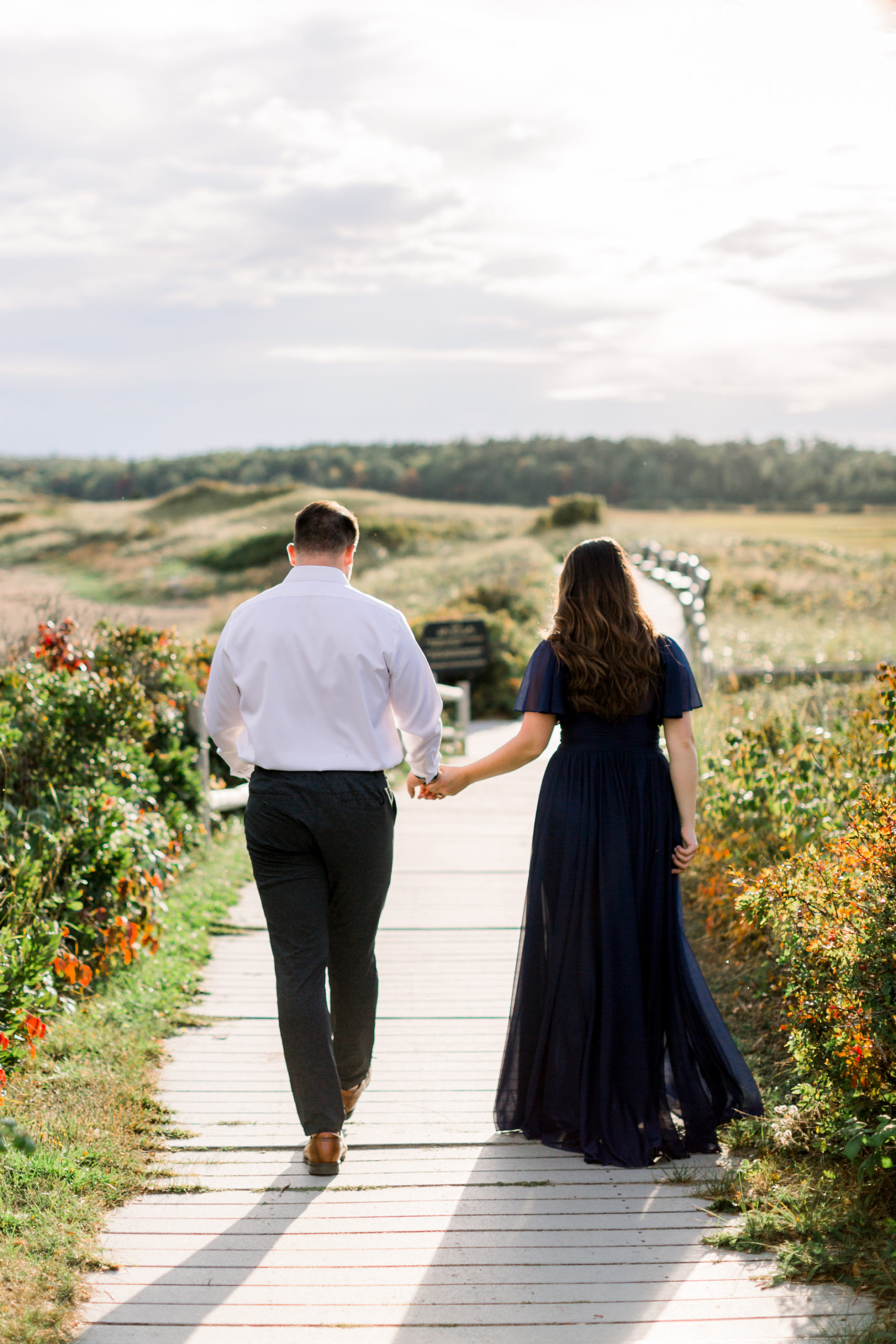 Jen and Brendan // Beach Inspired Engagement Session in Maine | Rachel ...